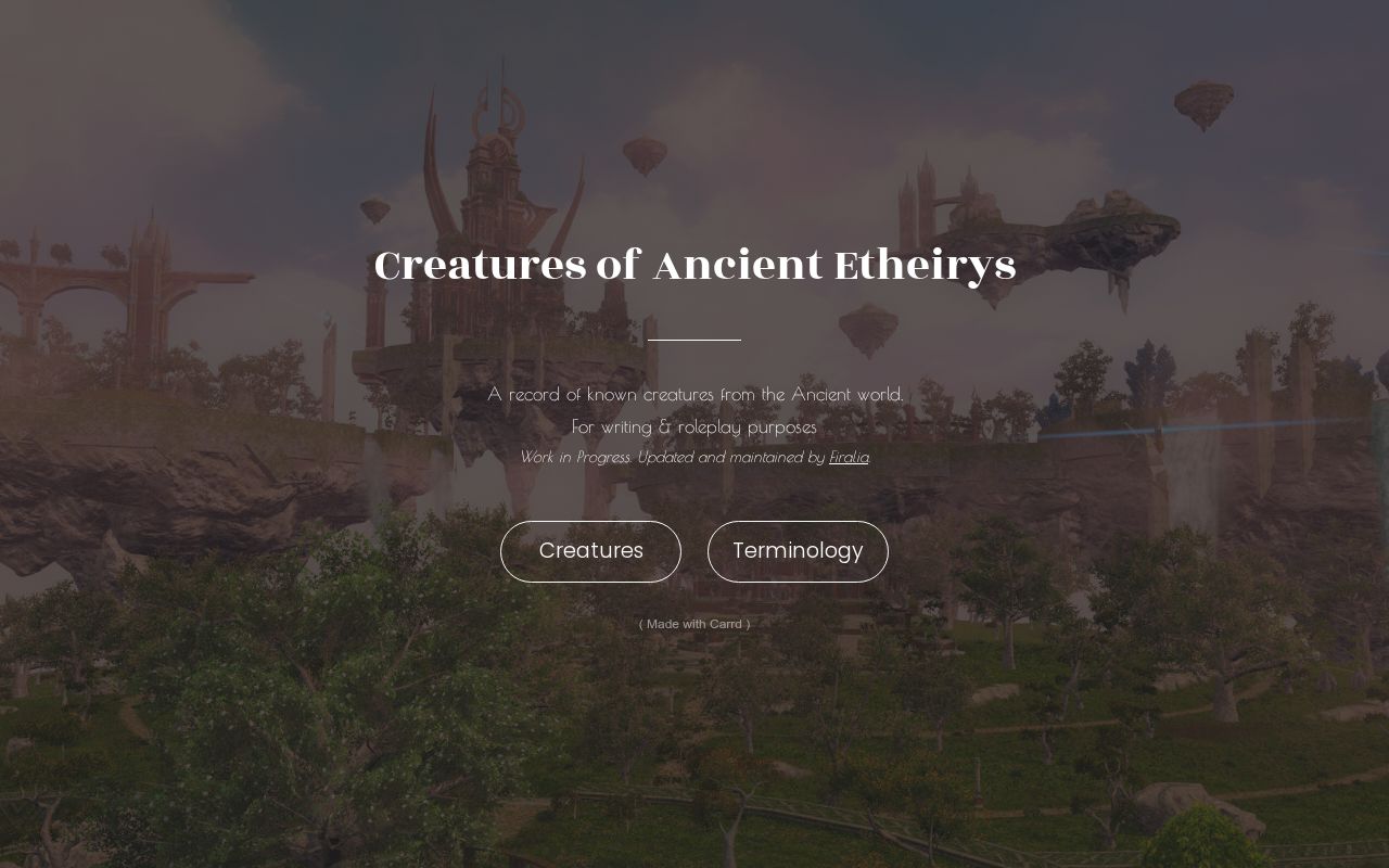 Creatures of Etheirys